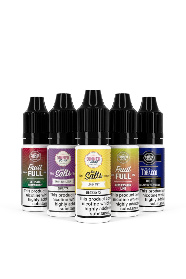 Dinner Lady 10mg & 20mg Nicotine Salts E-Liquids | 3 for £12 - Dinner Lady