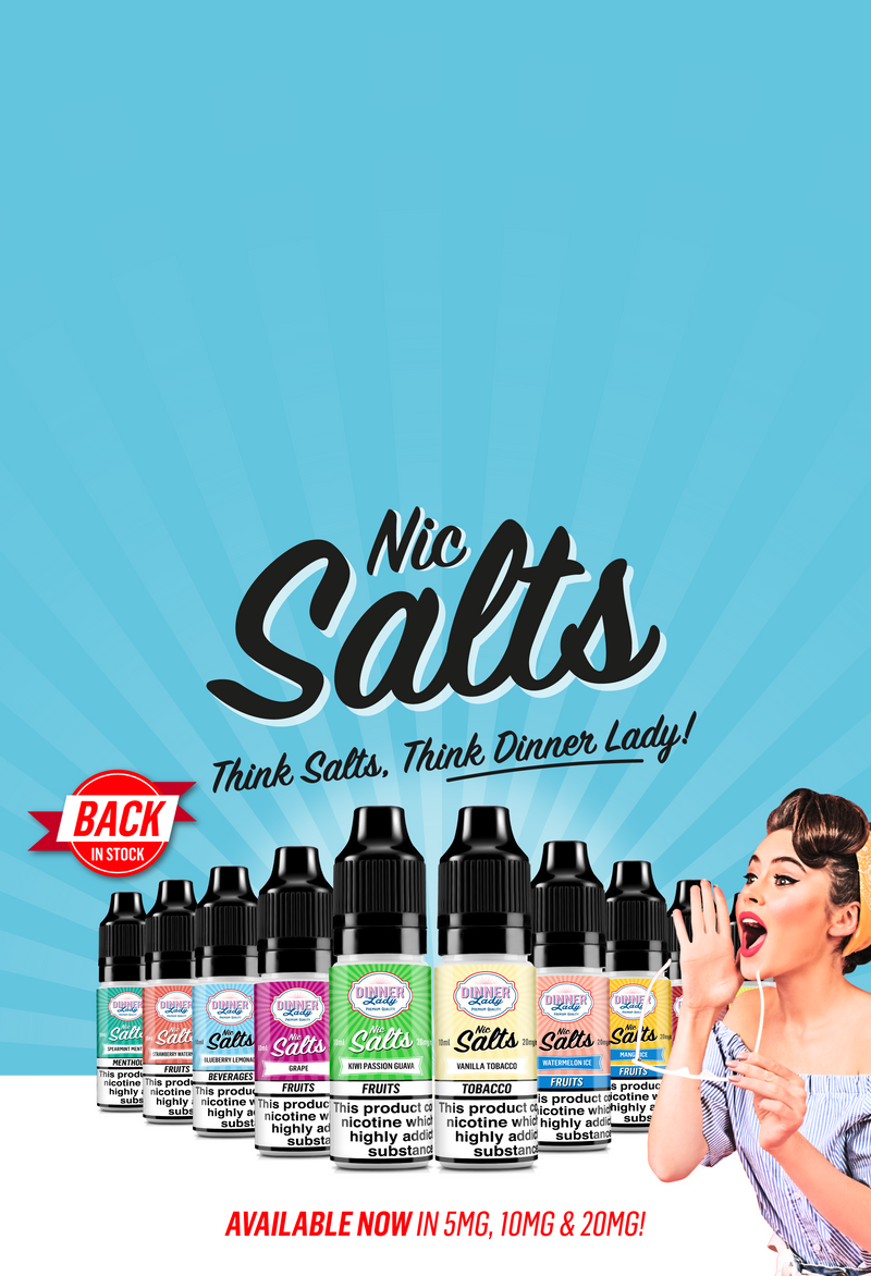 Dinner Lady 10mg & 20mg Nicotine Salts E-Liquids | 3 for £12 Page 2 - Dinner Lady