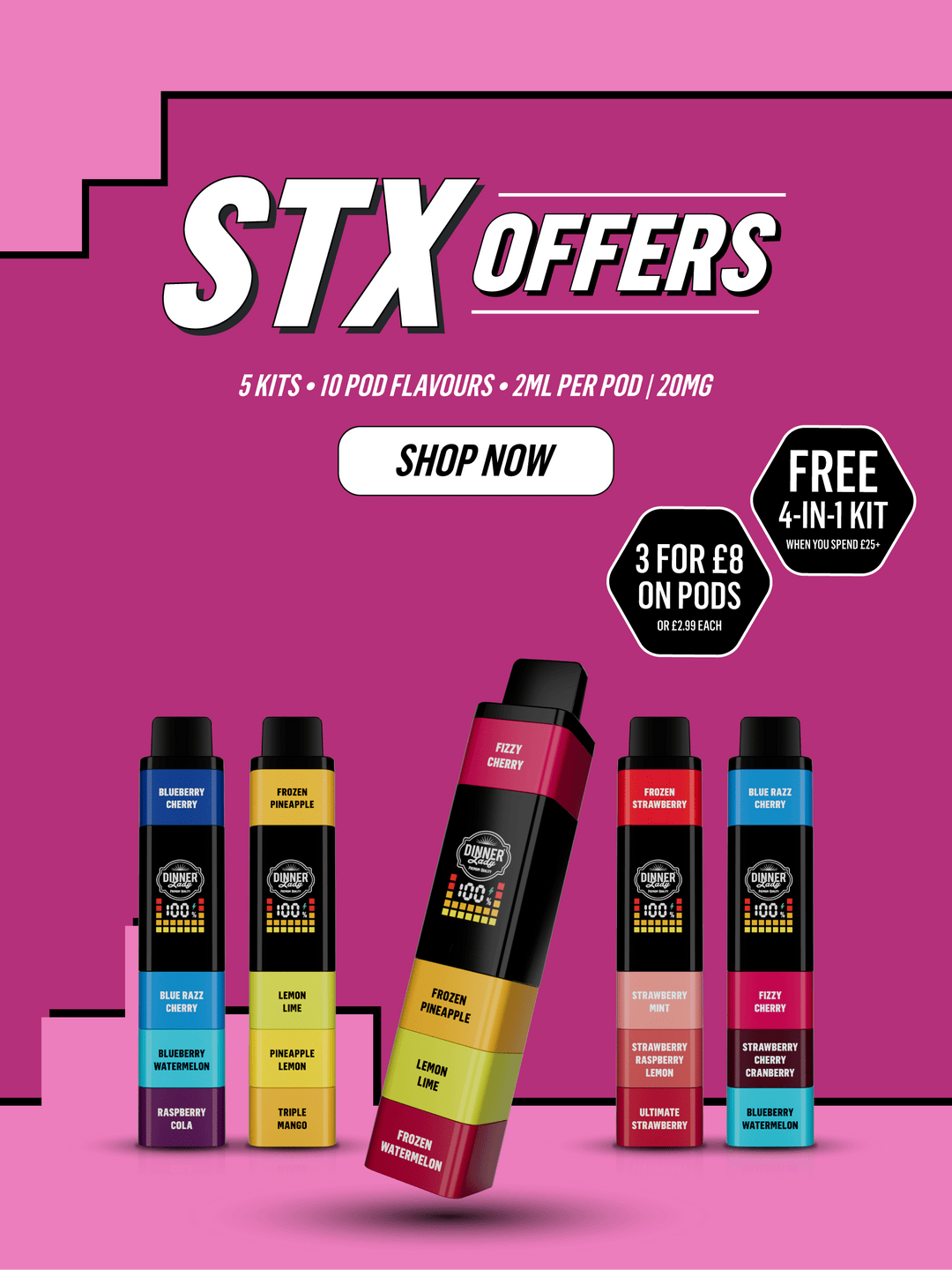 Dinner Lady E-Liquids, Vape Kits & Vaping Accessories